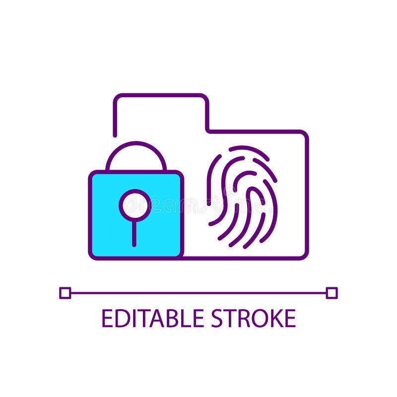 Biometric Data Sharing Concept Icon Stock Vector - Illustration of ...