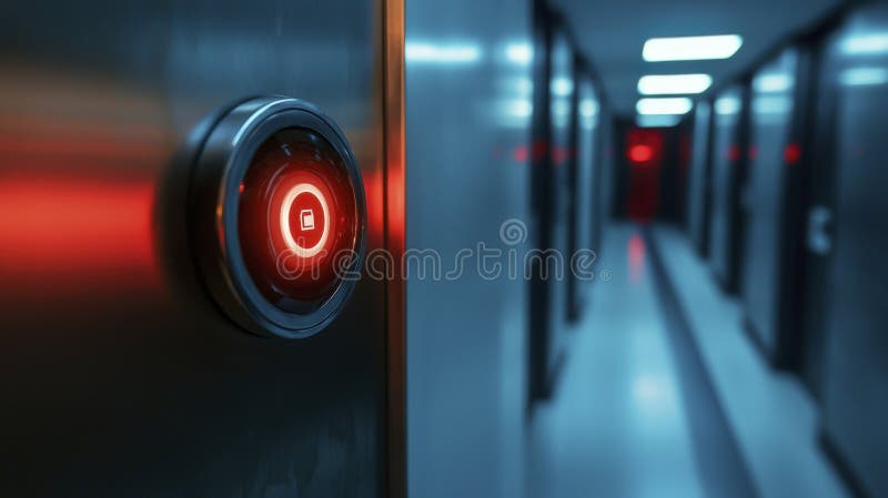 Security Breach Risks Analysis Corporate Building Realistic Image High ...