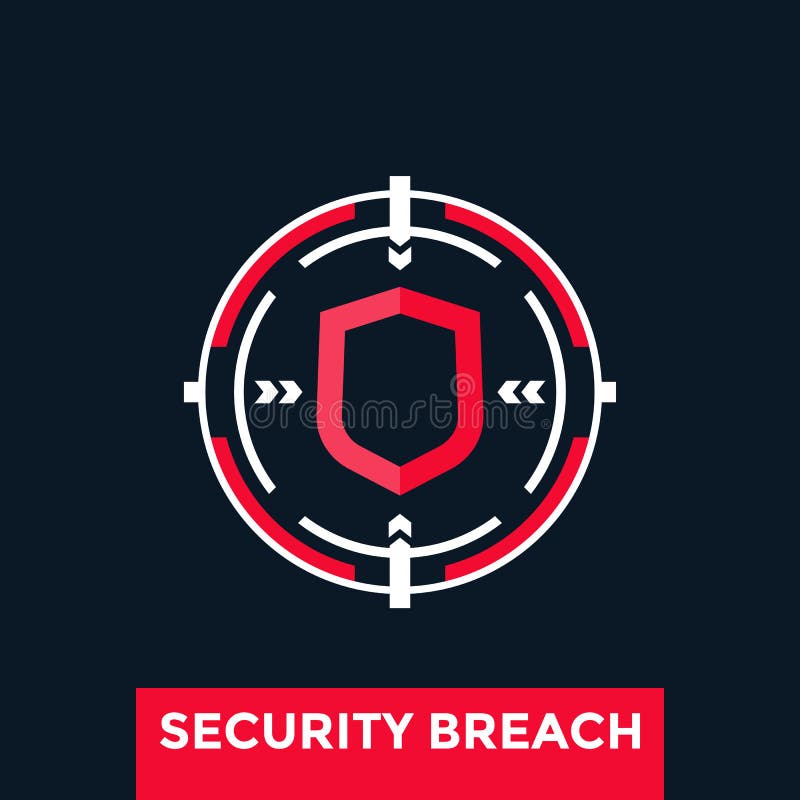 Security Breach Vector Icon Stock Vector - Illustration of breach ...