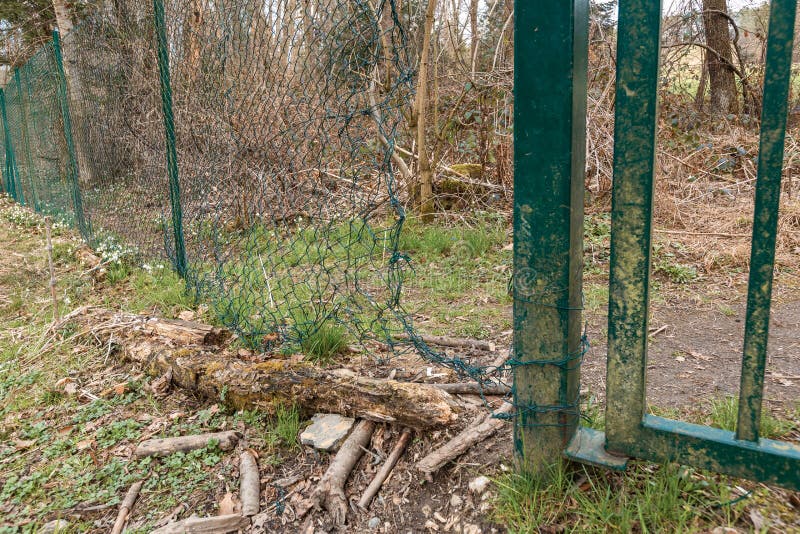 513 Broken Iron Wire Fence Stock Photos - Free & Royalty-Free Stock ...