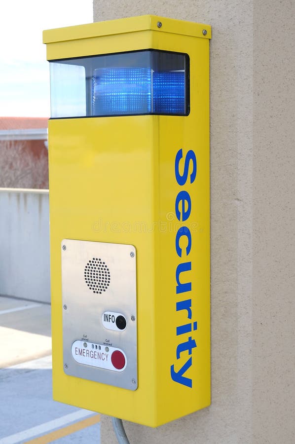 Emergency Call Box Station stock image. Image of customized - 15821821