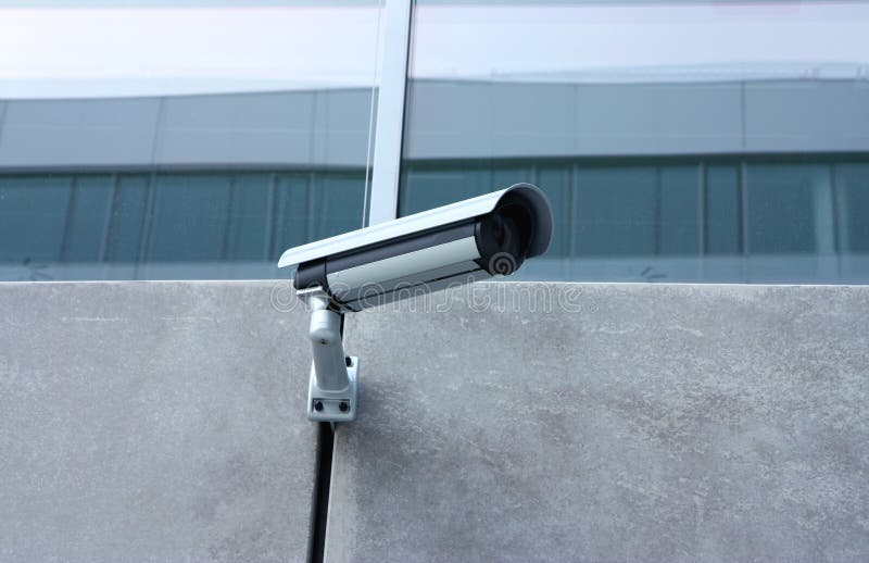 Security Cam Protect Private Property Stock Image - Image of ...