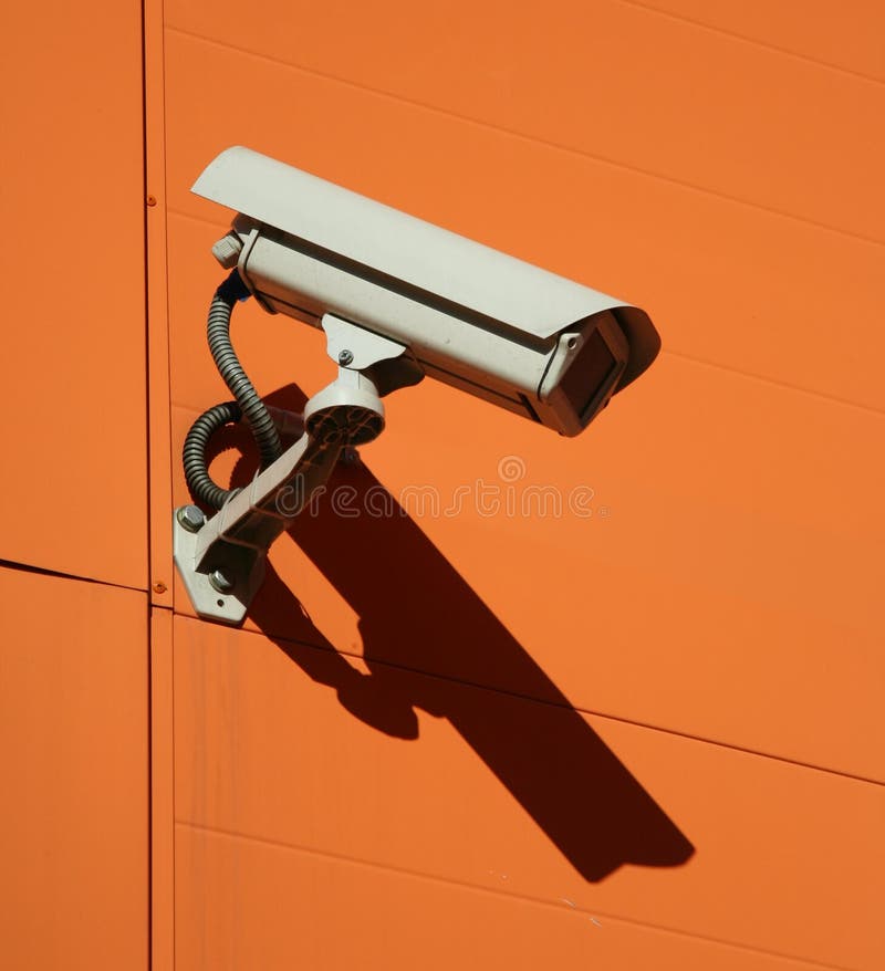 Security camera stock photo. Image of yellow, camera, electronic - 5525256
