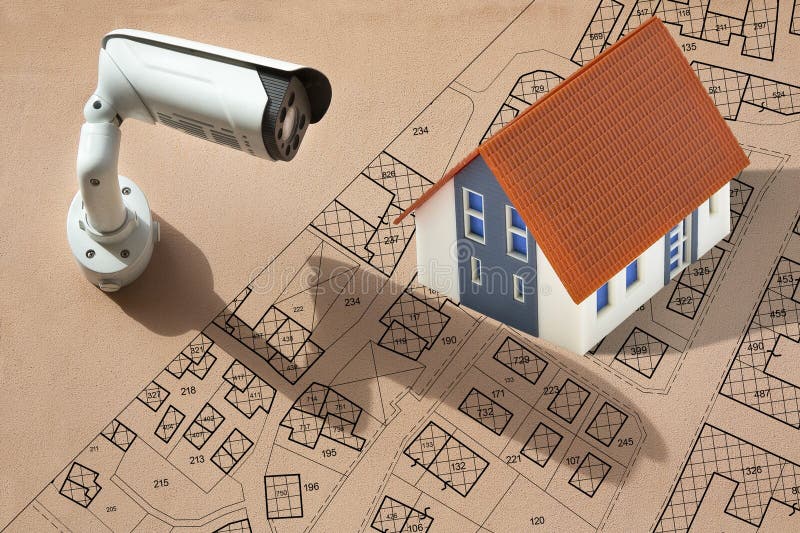 Security Camera Against a Wall for the Security Control of a ...