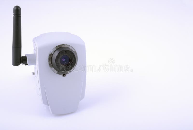 Security Camera with Antenna Stock Photo - Image of device ...