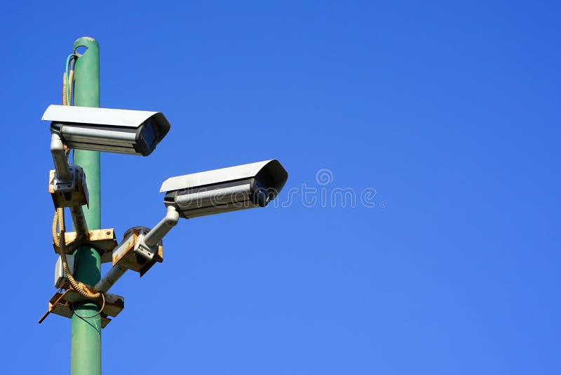 Surveillance Camera.Monitoring Camera. Stock Image - Image of optical ...