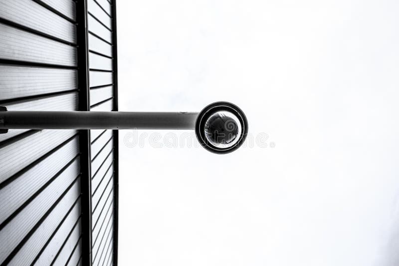 Security Camera Bottom View Stock Image - Image of lens, guard: 98388907