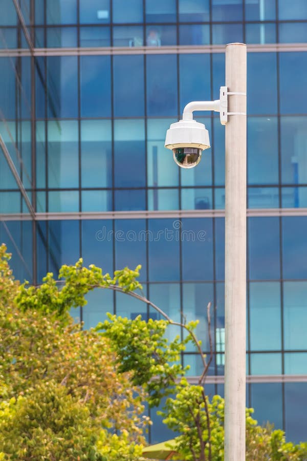 Security Camera with Building Background, CCTV Stock Photo - Image of ...