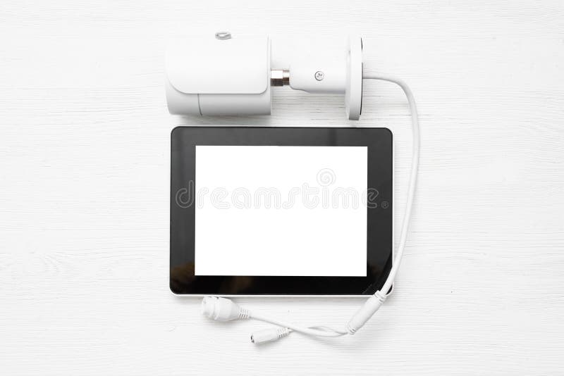 Security camera stock photo. Image of computer, blank - 204099612