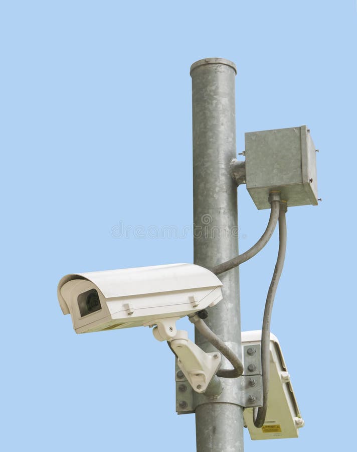 Security Camera or CCTV Camera 1 Stock Image - Image of blue, cctv ...