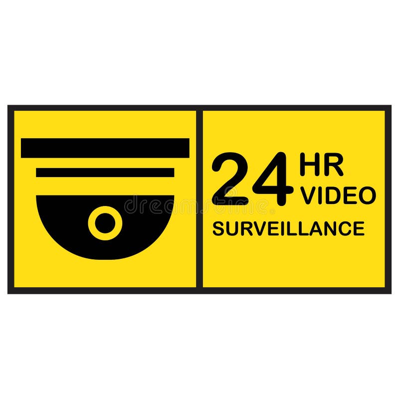 Cctv stock vector. Illustration of danger, sign, symbol - 163171889
