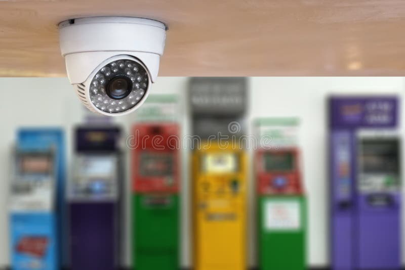 Security Camera or Cctv Camera Surveillance Installed on the Building ...