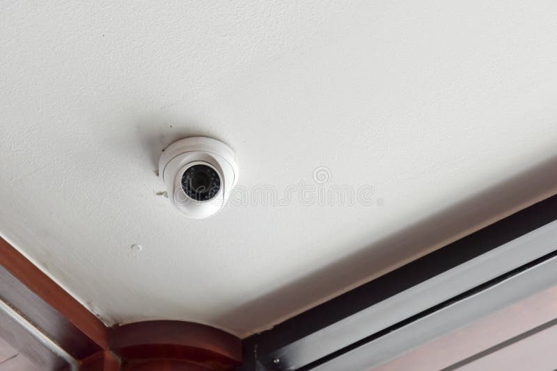 Security Camera on the Ceiling Stock Photo - Image of observe, cctv ...