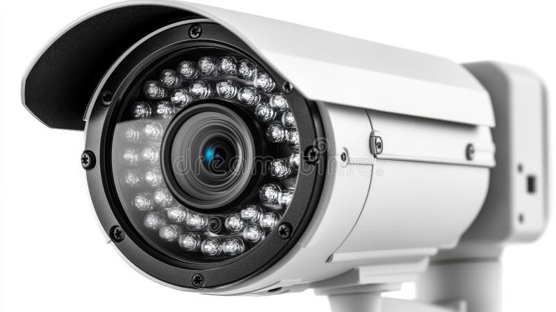Security Camera Close-Up Generative AI Stock Illustration ...