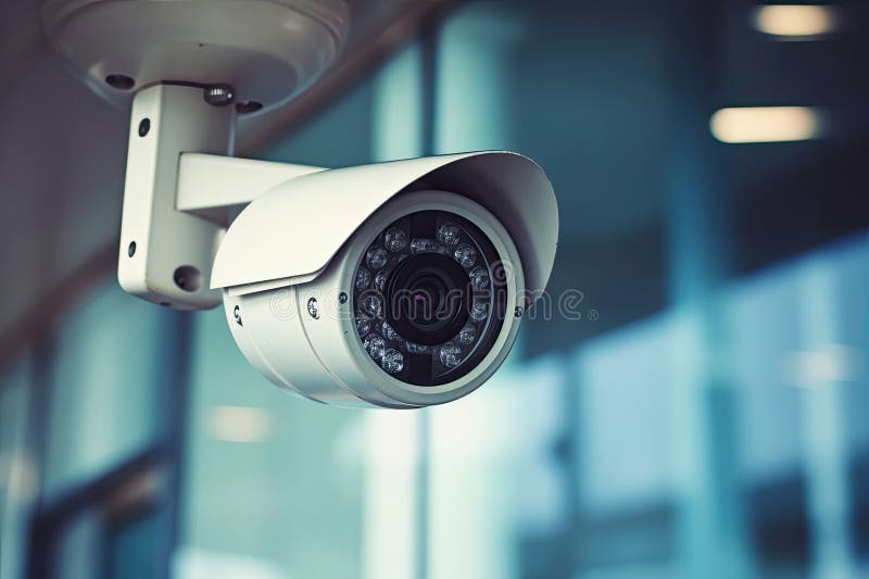 Security Camera stock illustration. Illustration of looking - 346065401