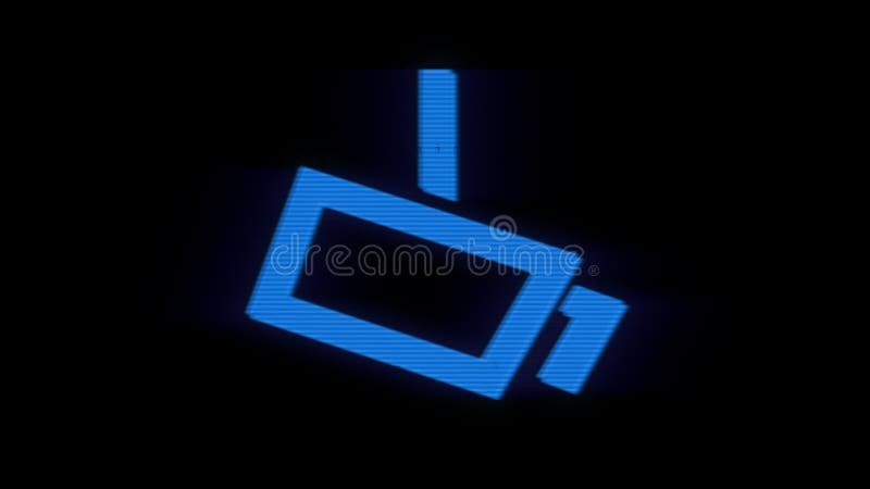 Security Camera with Digital Glitch Effect in Surveillance. Dynamic Old ...