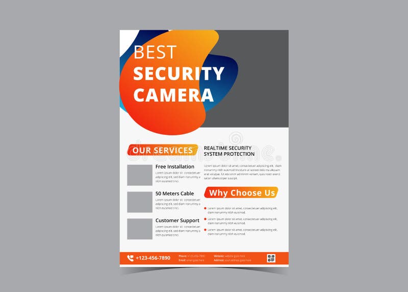 Security Camera Flyer. Cctv Promotion Flyer. Surveillance Camera ...