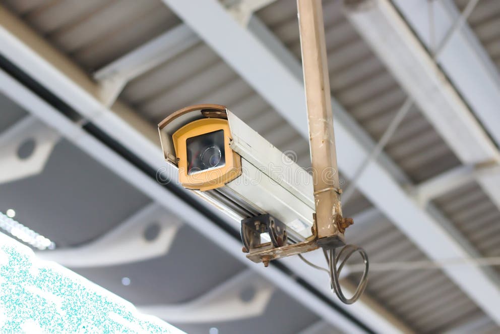 Security Camera. Front Side Stock Photo - Image of guard, camera: 210074934
