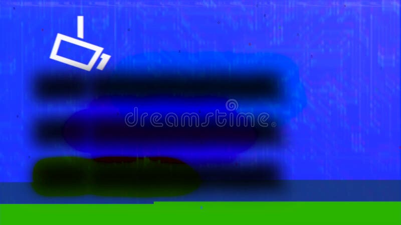 Security Camera in Glitch Effect. Bad Signal Stock Video - Video of ...