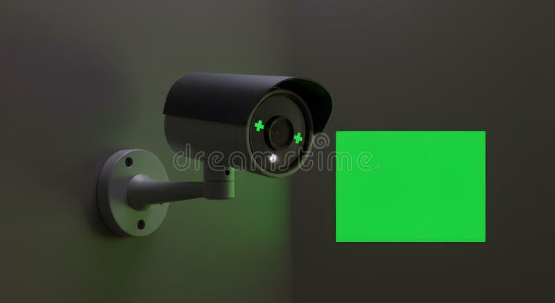 Security Camera with Green Screen, Surveillance Equipment for Video ...