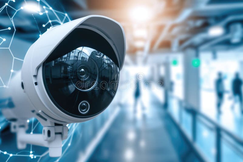 Security Camera Hallway stock photo. Image of architecture - 374007424