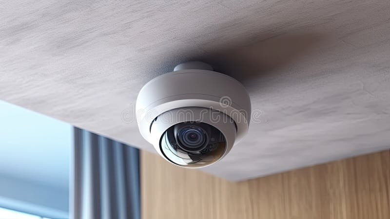 Security Camera for Home in Room, Ai Generated Stock Illustration ...
