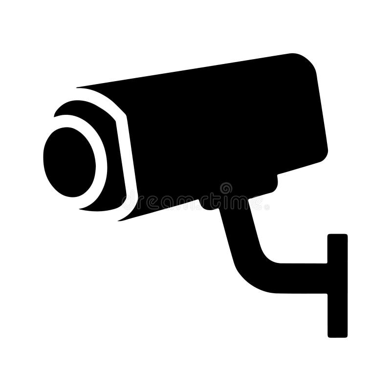 Security Camera Icon Black Vector Stock Photo - Image of webcam ...