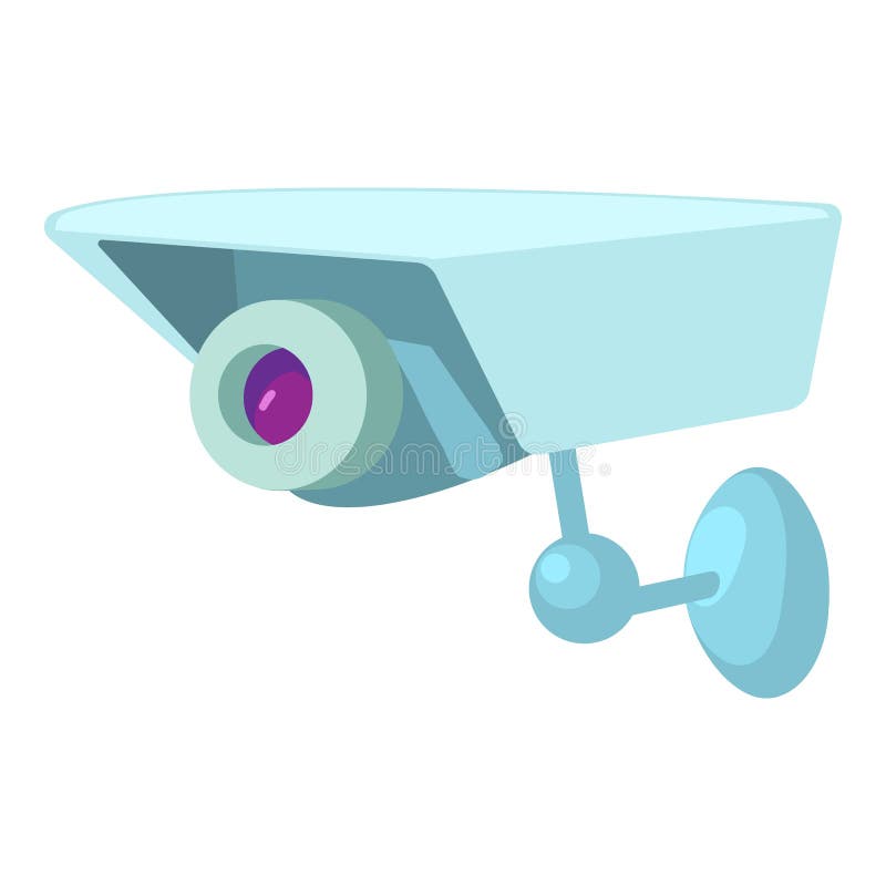 Security Camera Icon, Cartoon Style Stock Illustration - Illustration ...