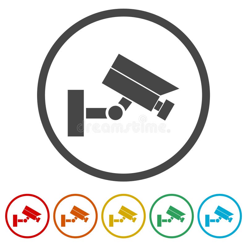 Security Camera Icons Stock Illustrations – 10,851 Security Camera ...