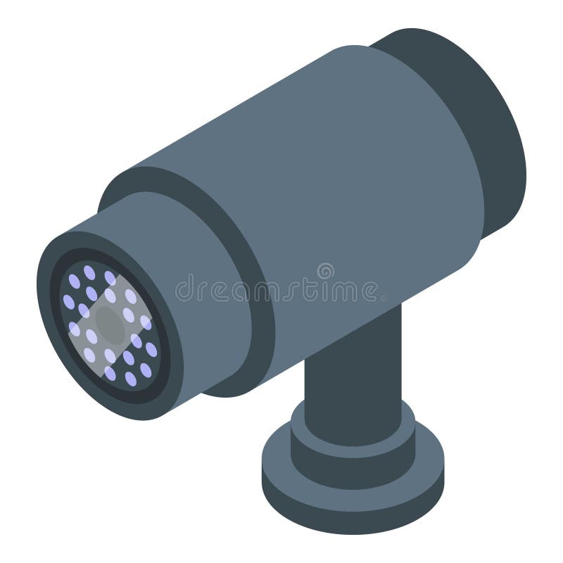 Security Camera Icon Isometric Vector. Self Service Check Stock ...
