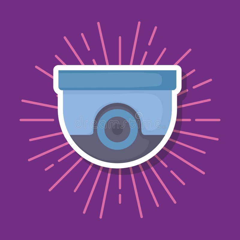 Surveillance Camera Pole Stock Illustrations – 146 Surveillance Camera ...