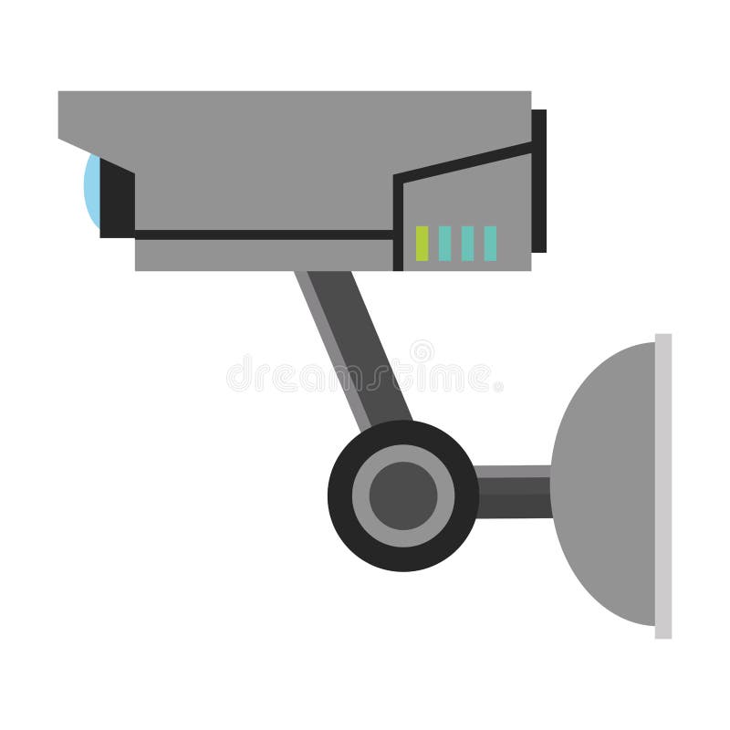 Security camera icon. stock illustration. Illustration of looking ...