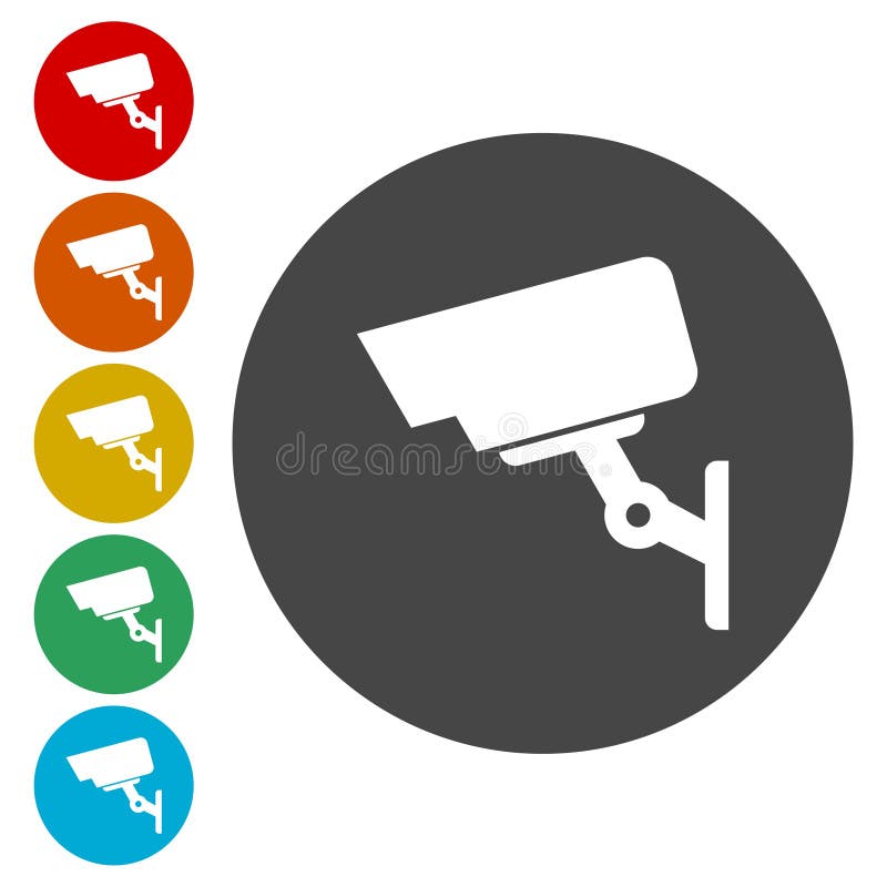 Security Camera with Shield Logo. Shield with a Camera Shutter Icon ...