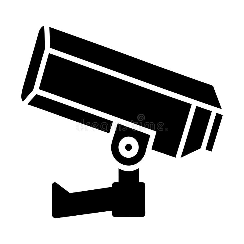 Security Camera Icon - Surveillance CCTV Vector Stock Illustration ...