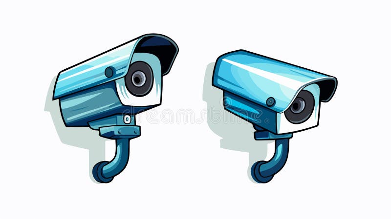Security Camera Icon Vector Illustration Cartoon Stock Illustration ...