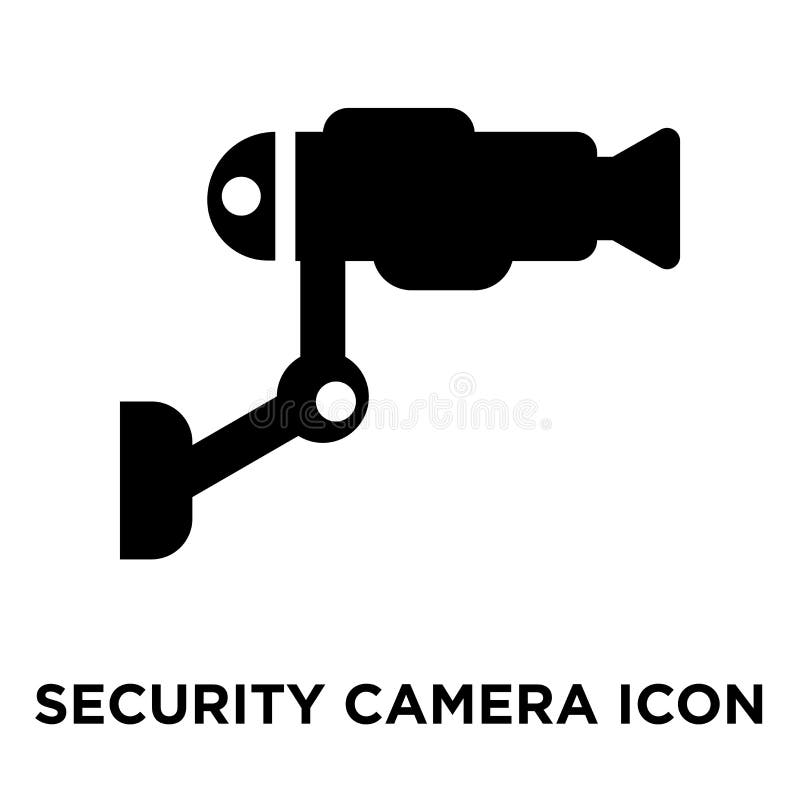 Security Camera Icon Vector Isolated on White Background, Logo C Stock ...