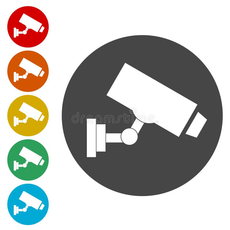 Security Camera with Shield Logo. Shield with a Camera Shutter Icon ...