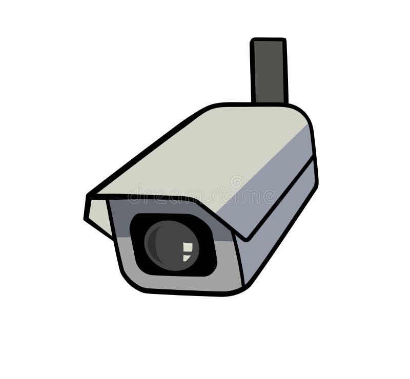 Security camera stock vector. Illustration of illustrations - 56686987
