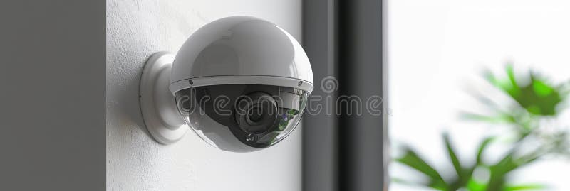 Security Camera on the Inside Wall of a Building, Security on City ...