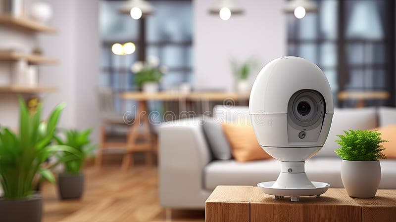 Security Camera in Living Room Stock Image - Image of backgrounds ...