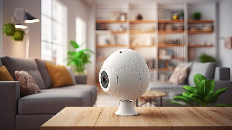 Security Camera in Living Room Stock Photo - Image of luxury, living ...
