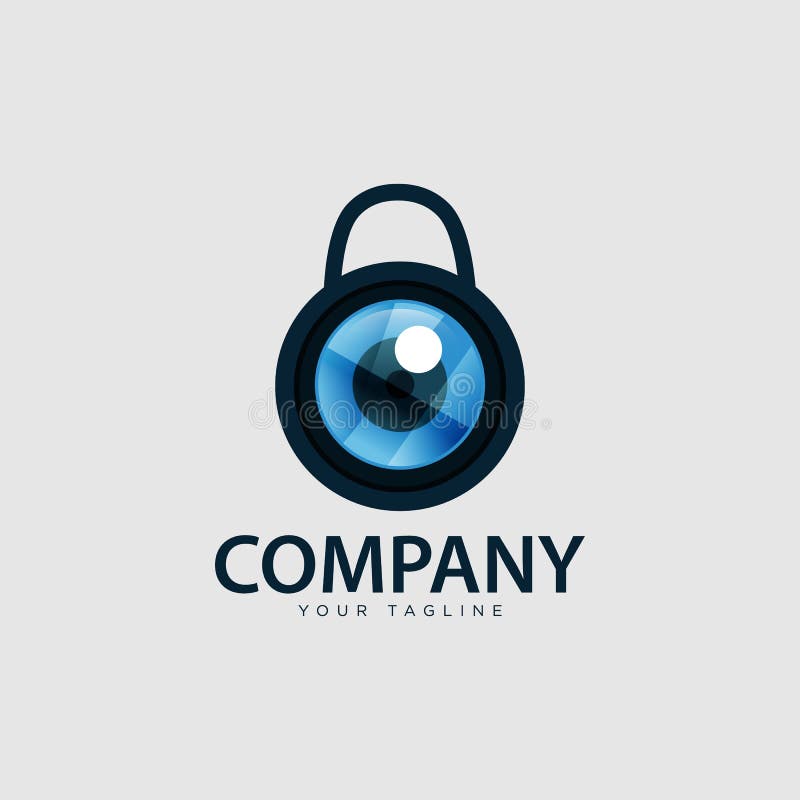 Security Camera Logo Technology Design Vector Illustration Stock Vector ...