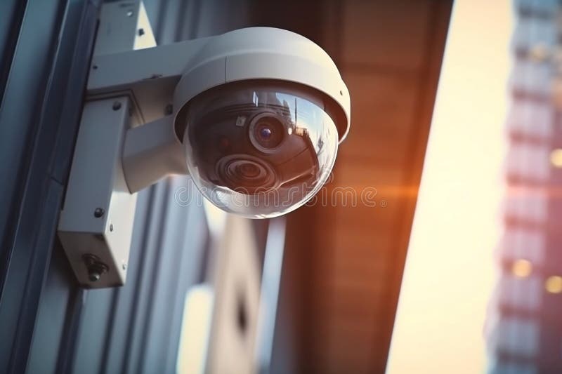 Security Camera on Modern Building Professional Surveillance ...