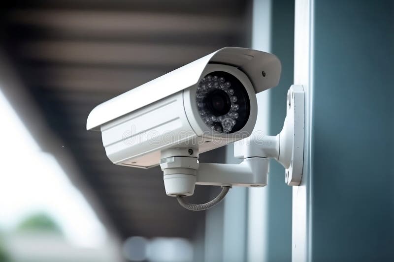 Security Camera on Modern Building Professional Surveillance ...