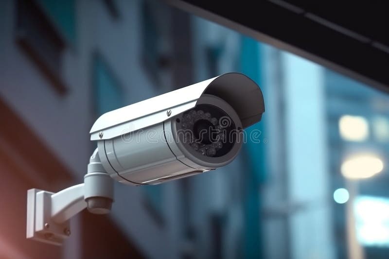 Security Camera on Modern Building Professional Surveillance ...
