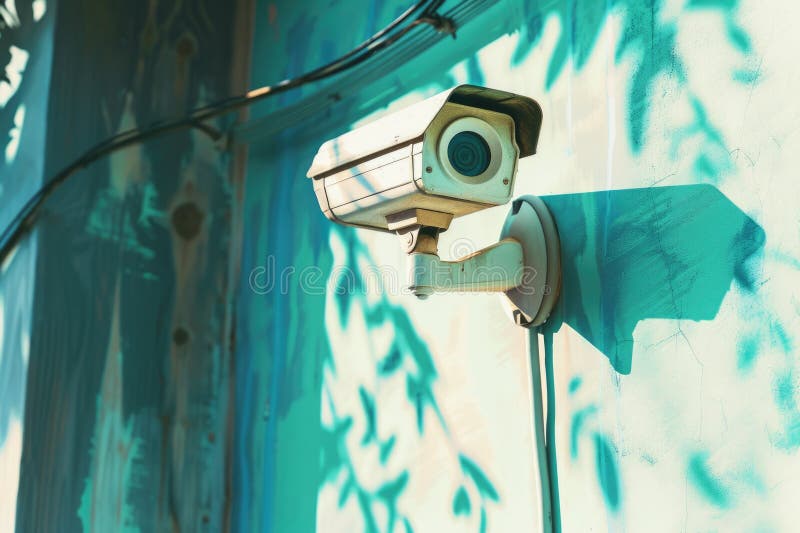 A Security Camera Mounted on a Building. Ideal for Security and ...