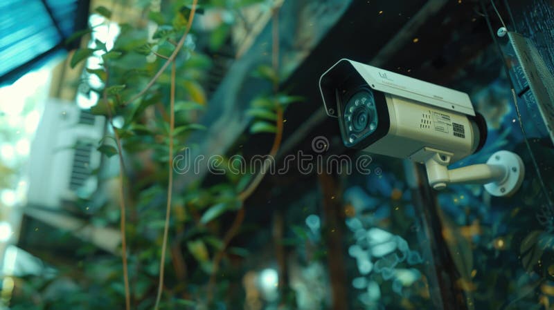 A Security Camera Mounted on a Building. Suitable for Security Concepts ...