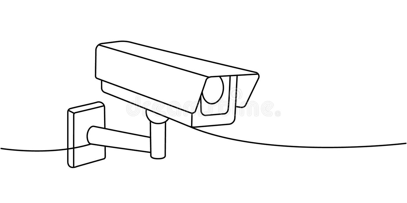 Security Camera Drawing Stock Illustrations – 2,221 Security Camera ...