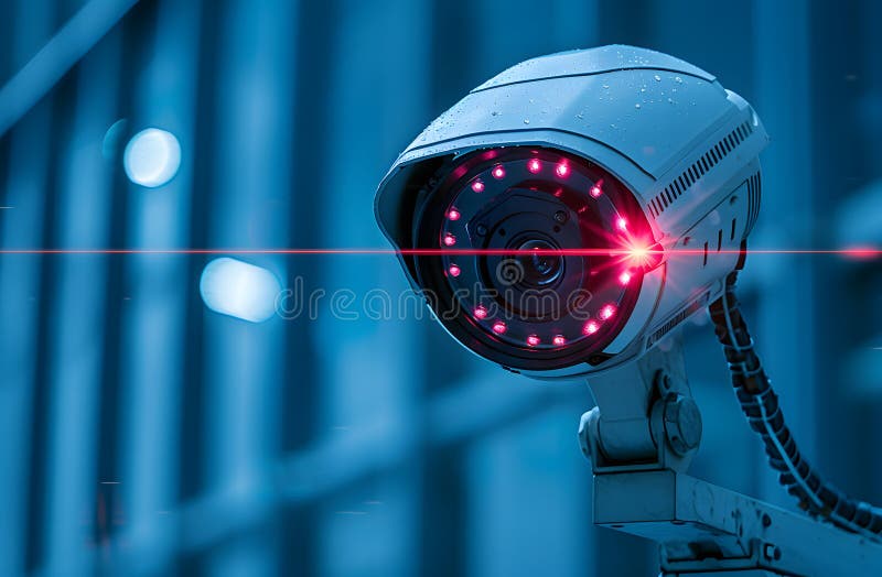 Security Camera with Red Light Flashing,security Surveillance Privacy ...