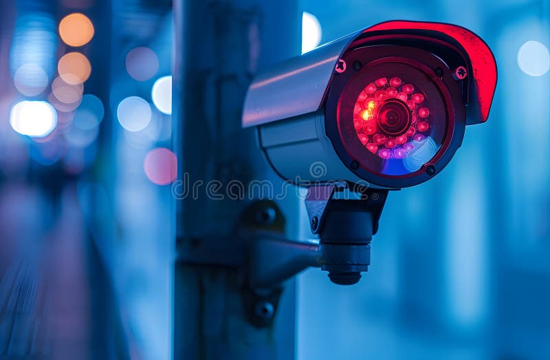 Security Camera with Red Light Flashing,security Surveillance Privacy ...
